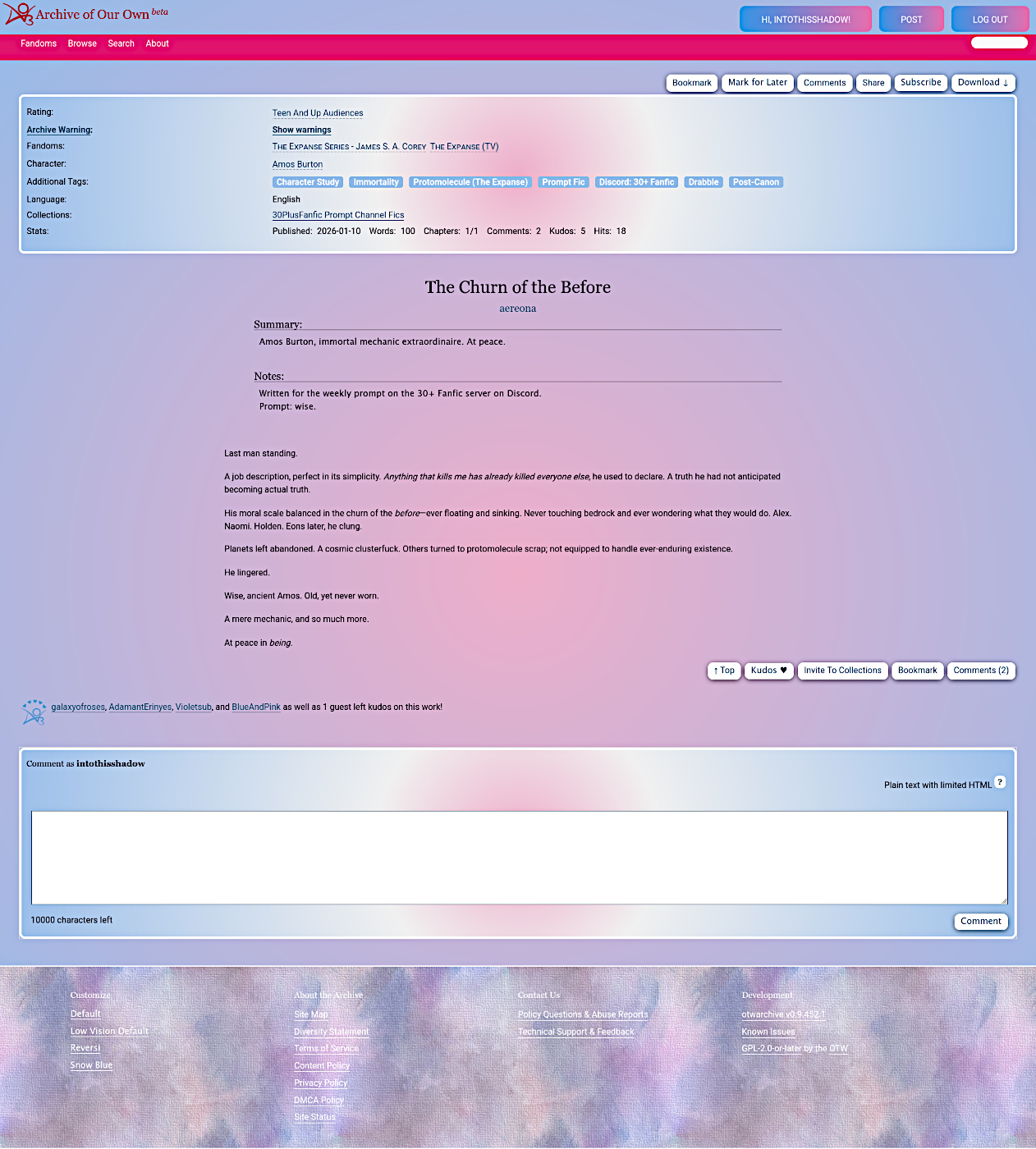 AO3 Site Skin Dreamy – So Obsessed